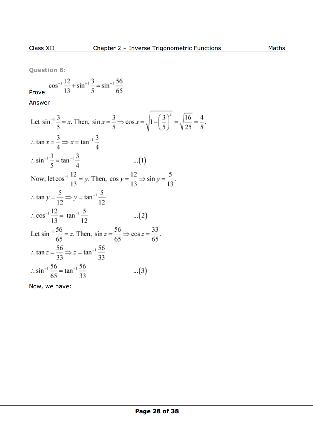 NCERT Solutions For Class 12 Maths Chapter 2 Miscellaneous Exercise