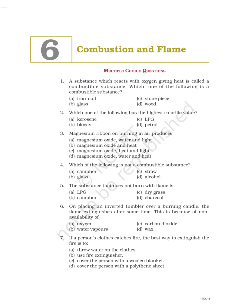 Ncert Class 8 Science Chapter 6 Combustion And Flame Vrogue co