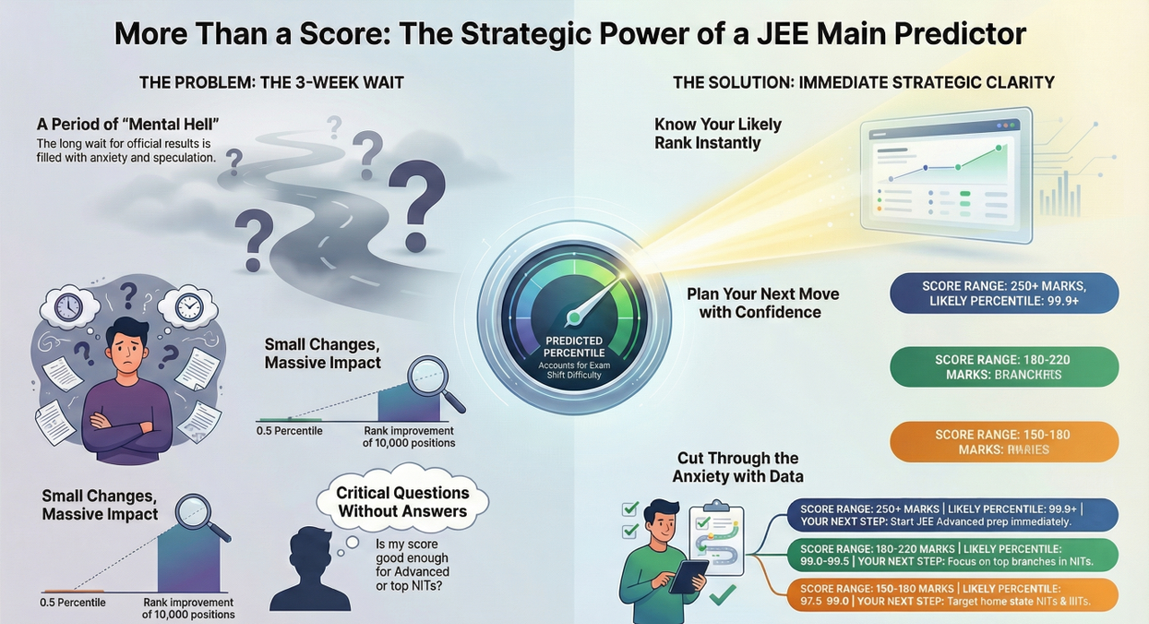 JEE Main Marks Versus Percentile Tool 2026 [With Real Data]